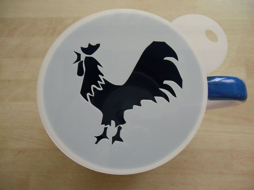 100mm cockerel stencil