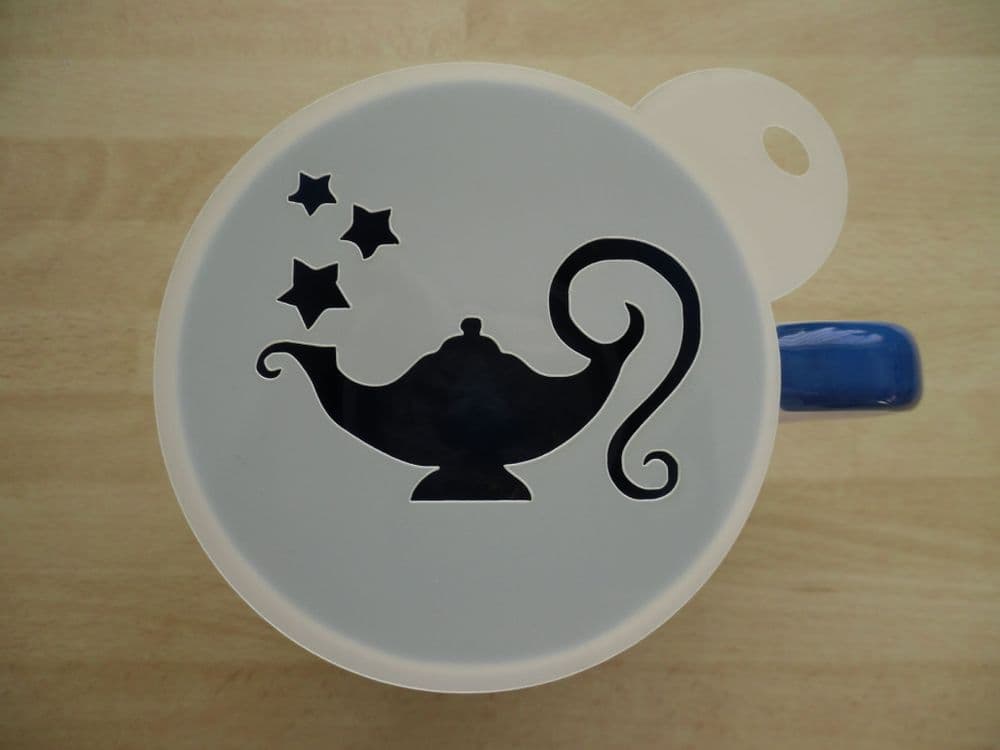 100mm genie lamp stencil