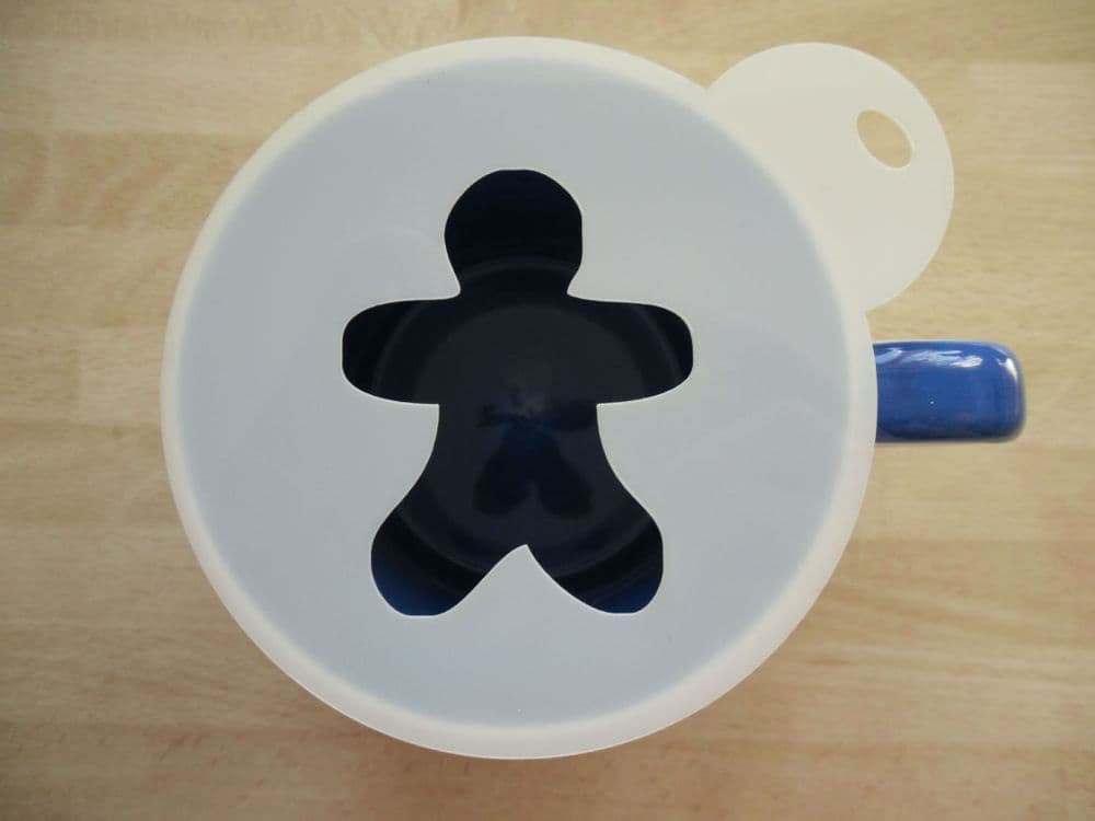 100mm gingerbread man stencil