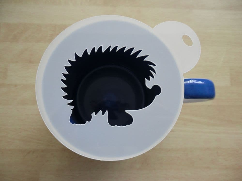 100mm hedgehog cute stencil