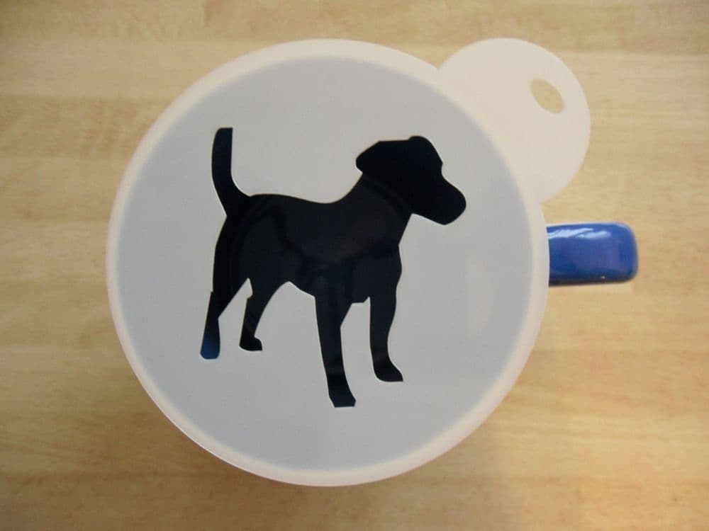 100mm jack russell stencil