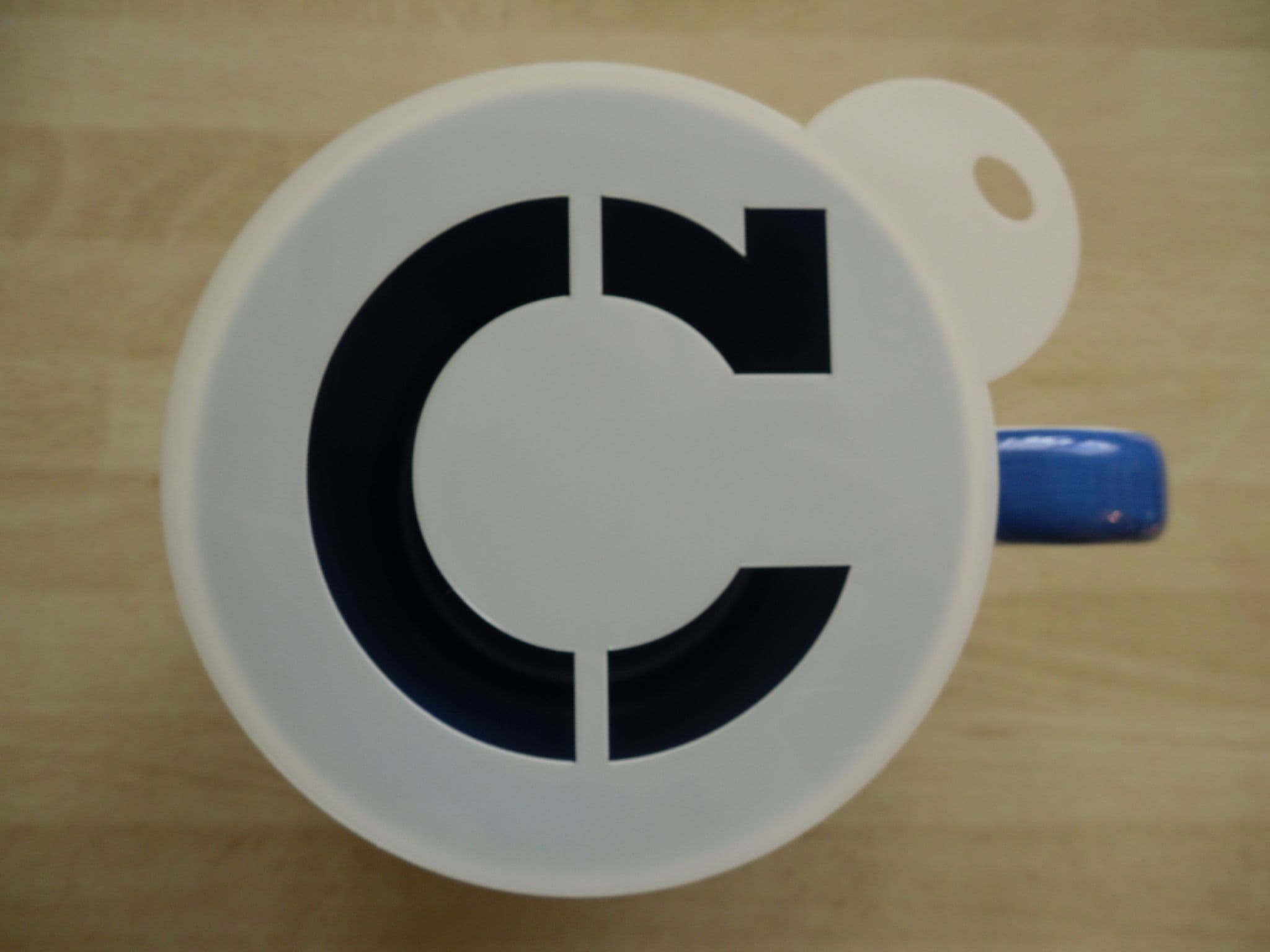 100mm letter C stencil