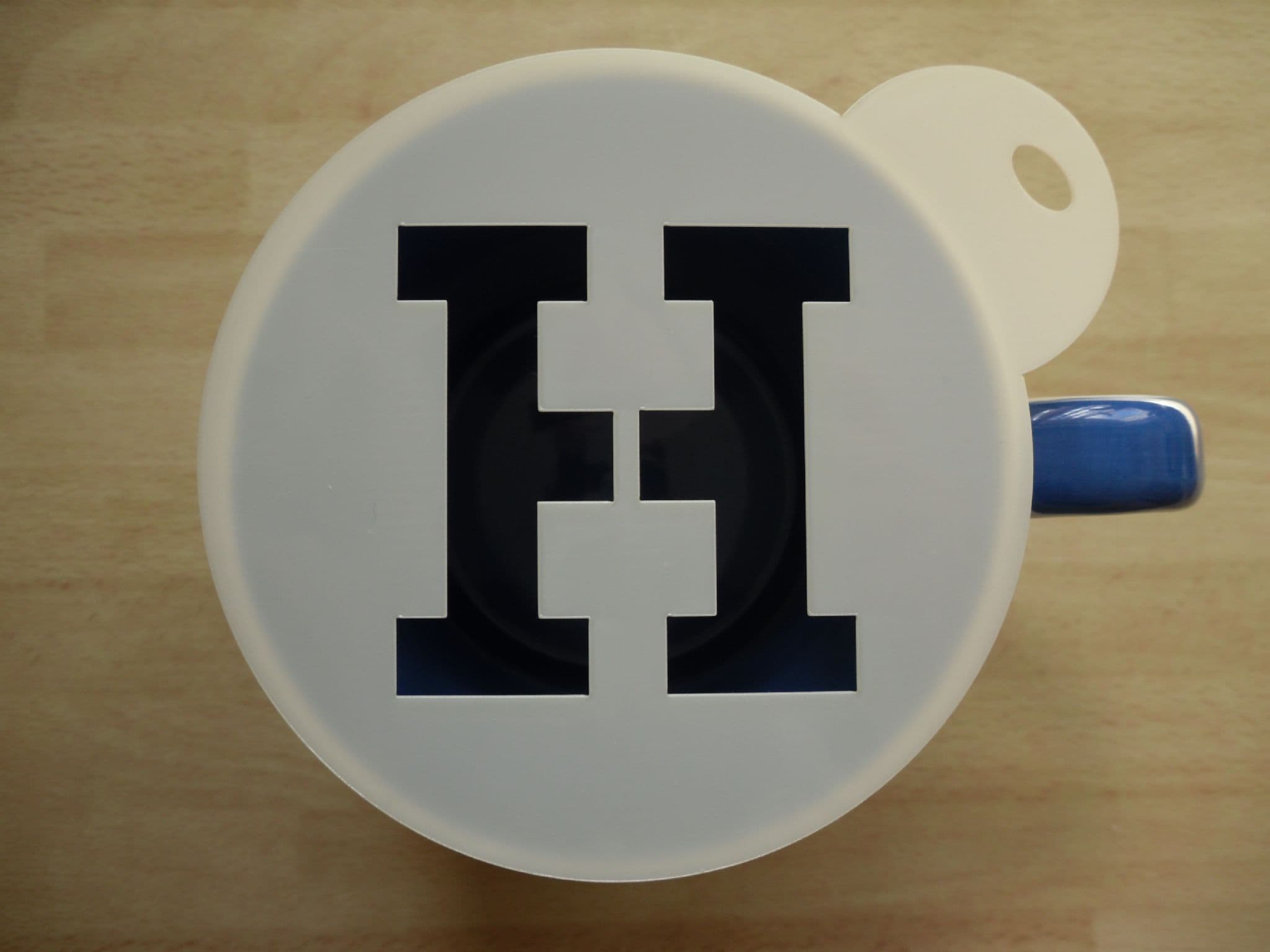 100mm letter H stencil