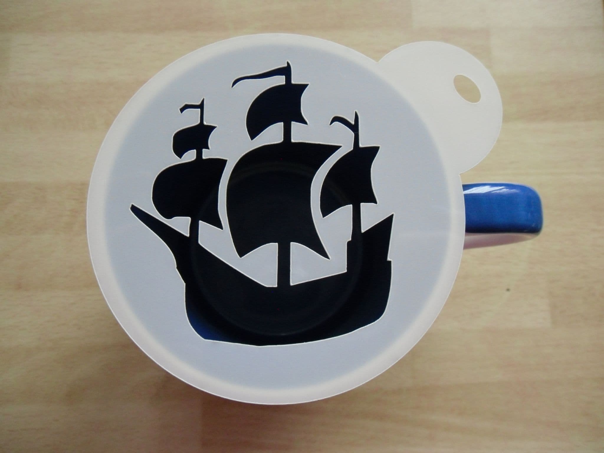 100mm pirate ship stencil