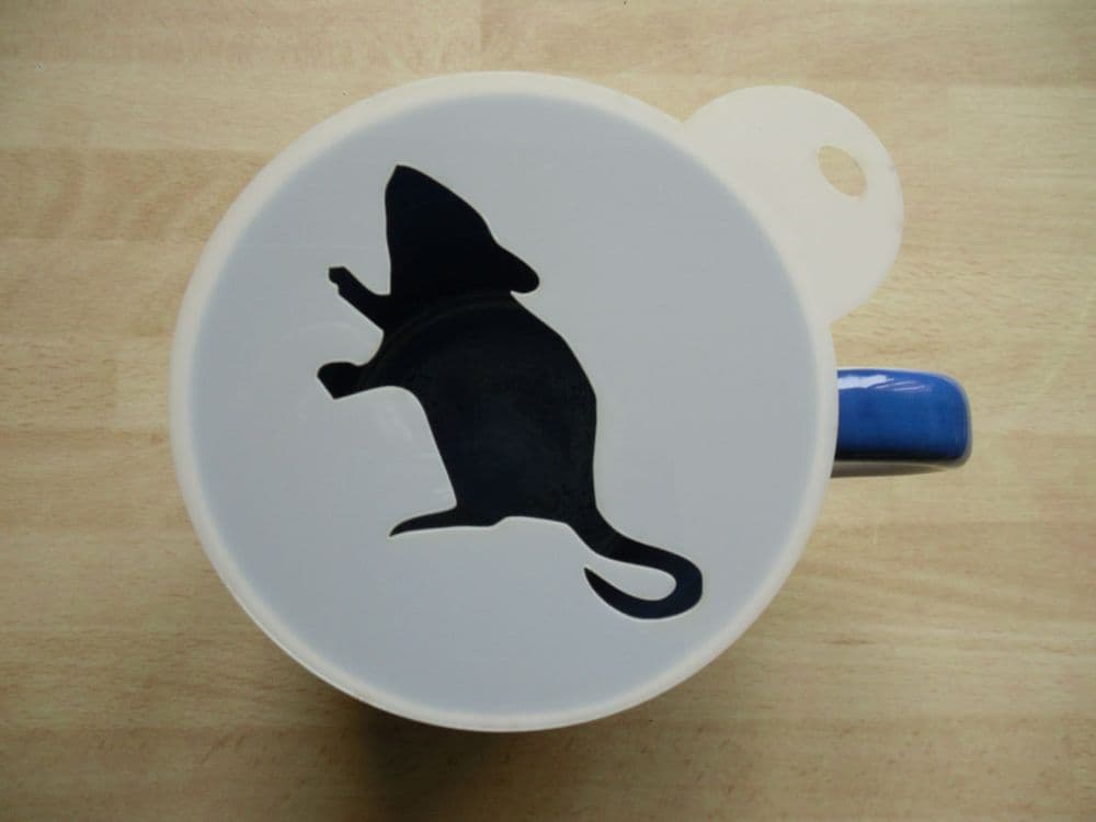 100mm rat stencil