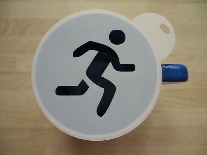 100mm runner stencil