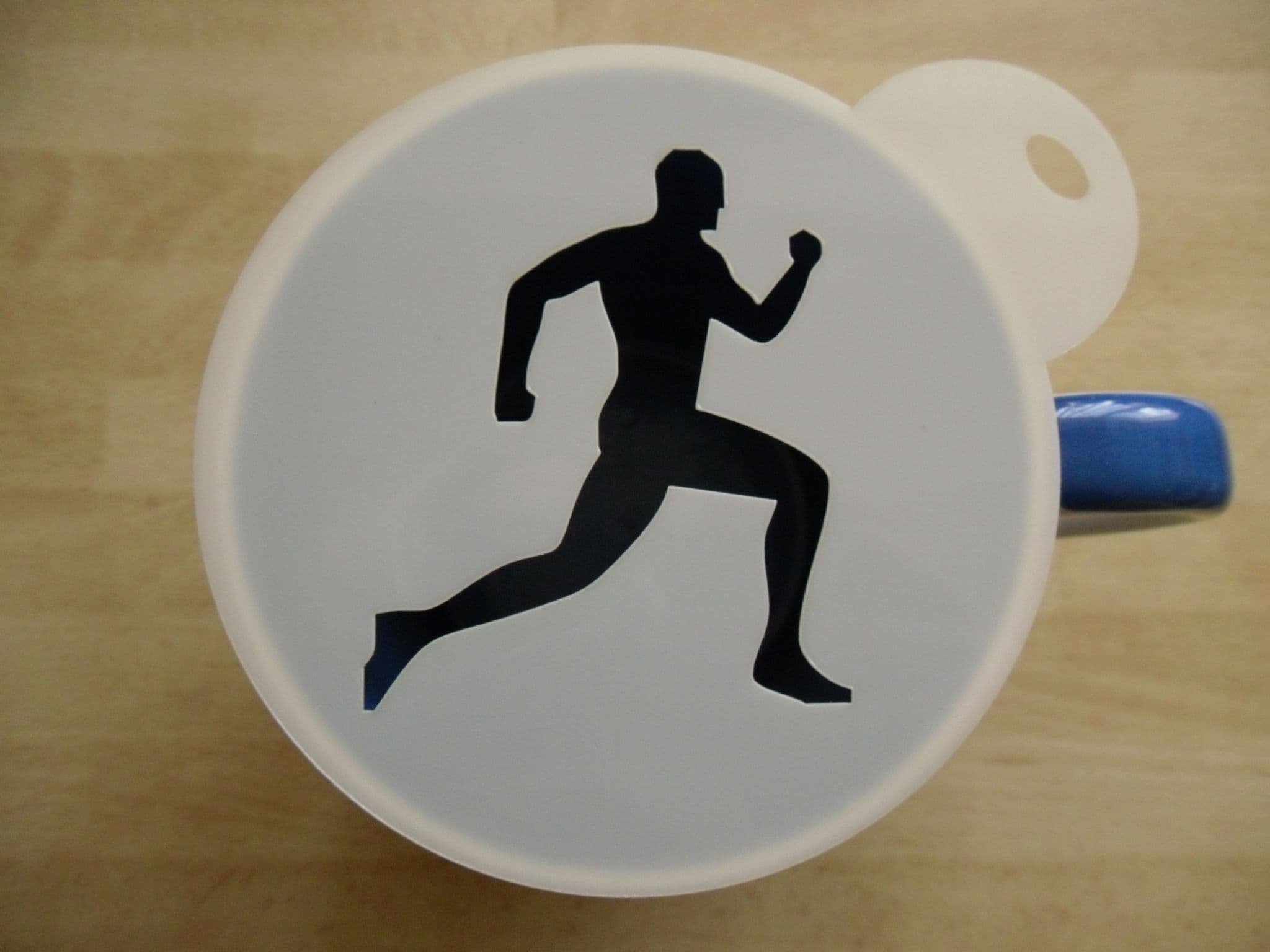 100mm running man stencil