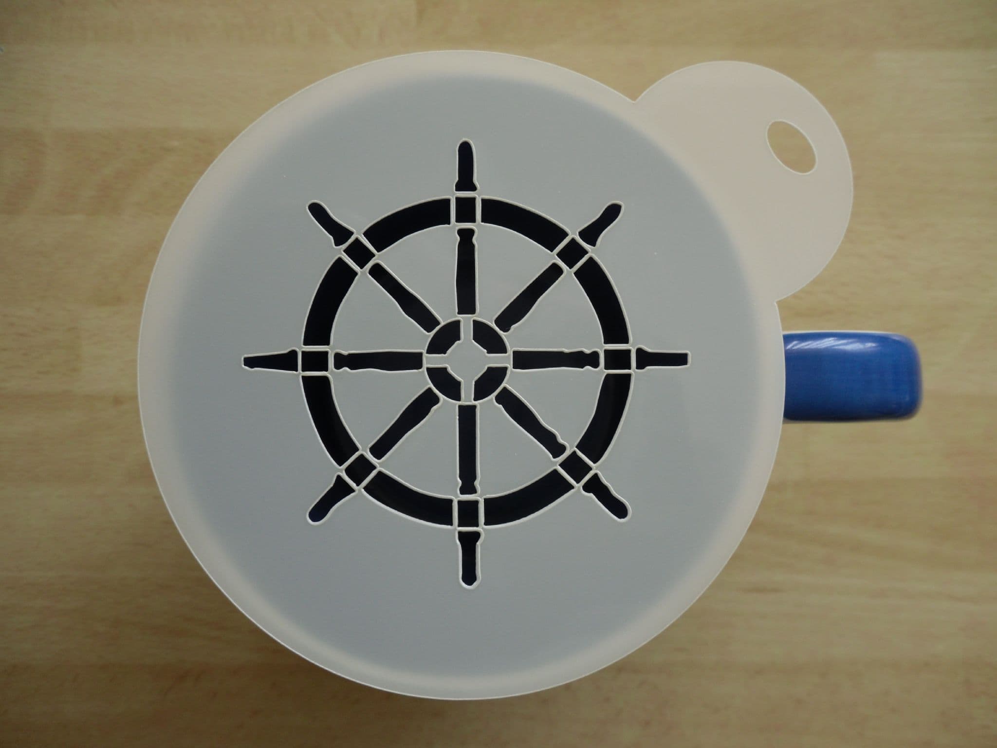 100mm ships wheel stencil