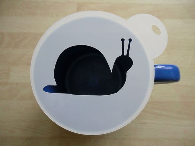 100mm snail stencil