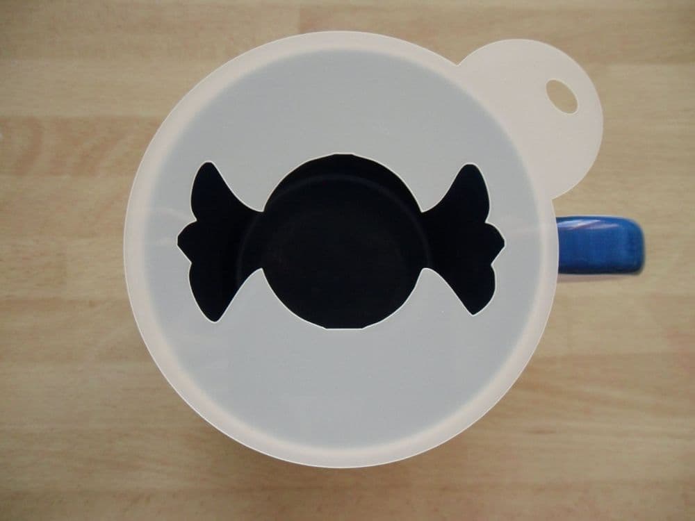 100mm sweet in wrapper stencil