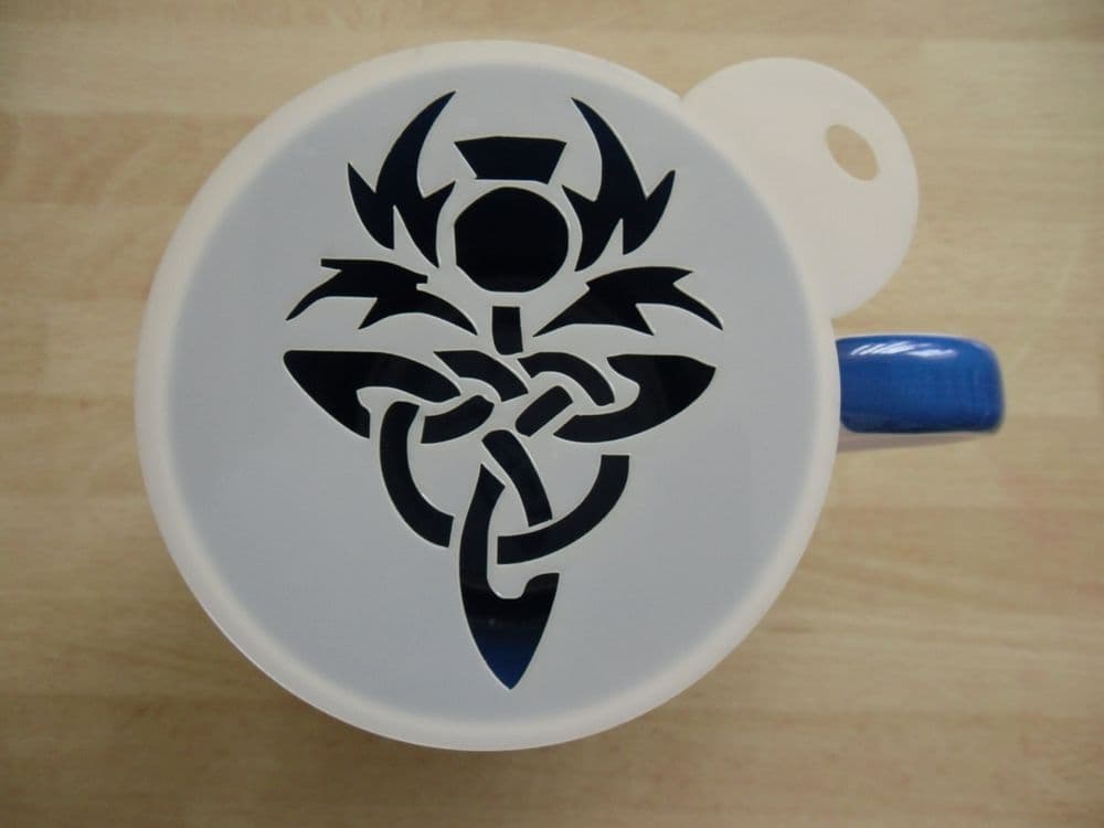 100mm thistle pattern stencil