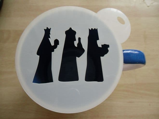 100mm three wise men stencil