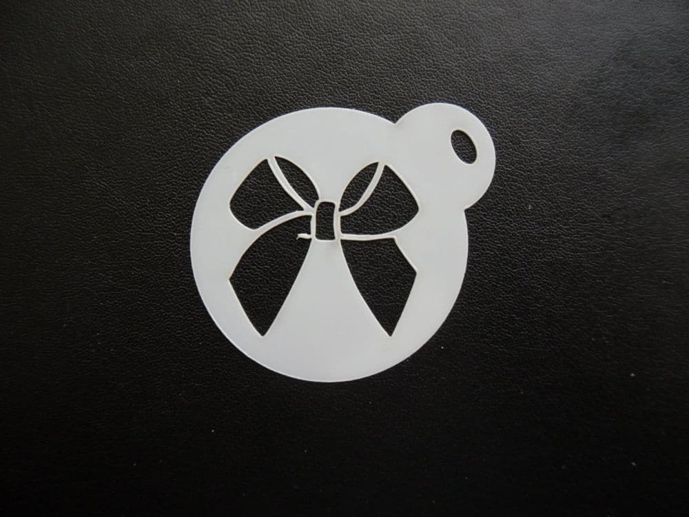 40mm christmas bow stencil