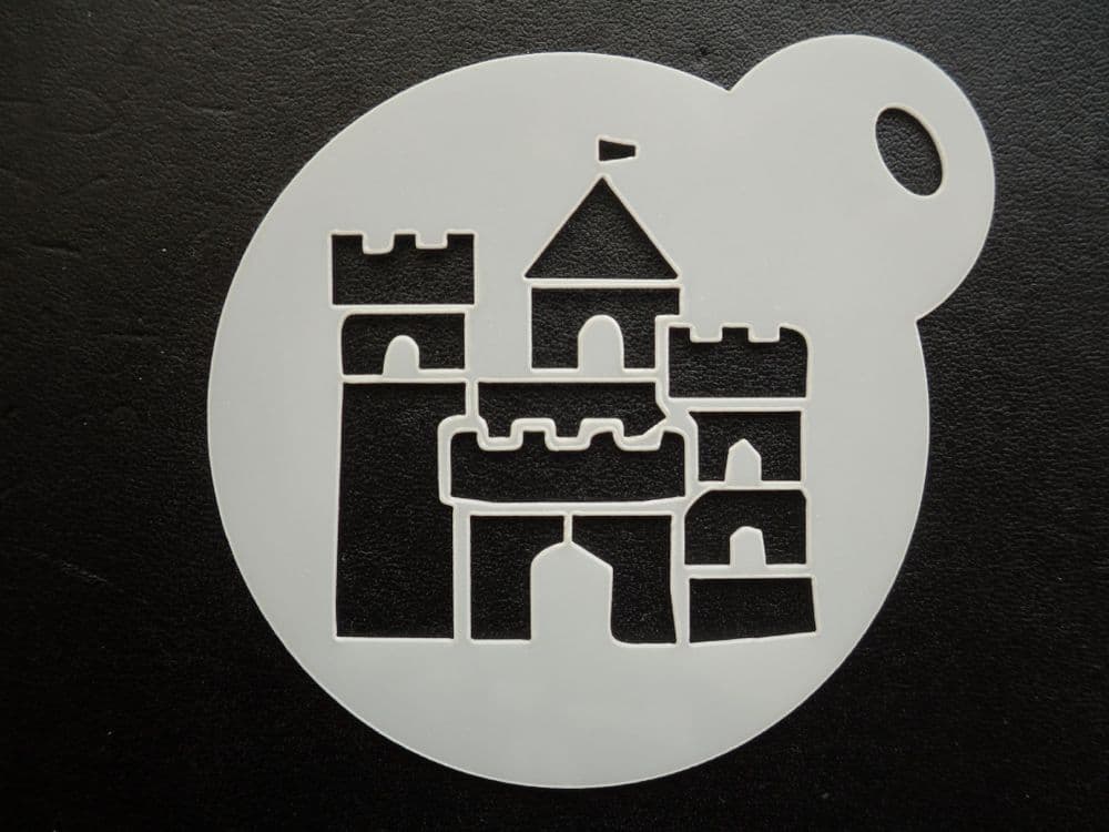 60mm castle fort stencil