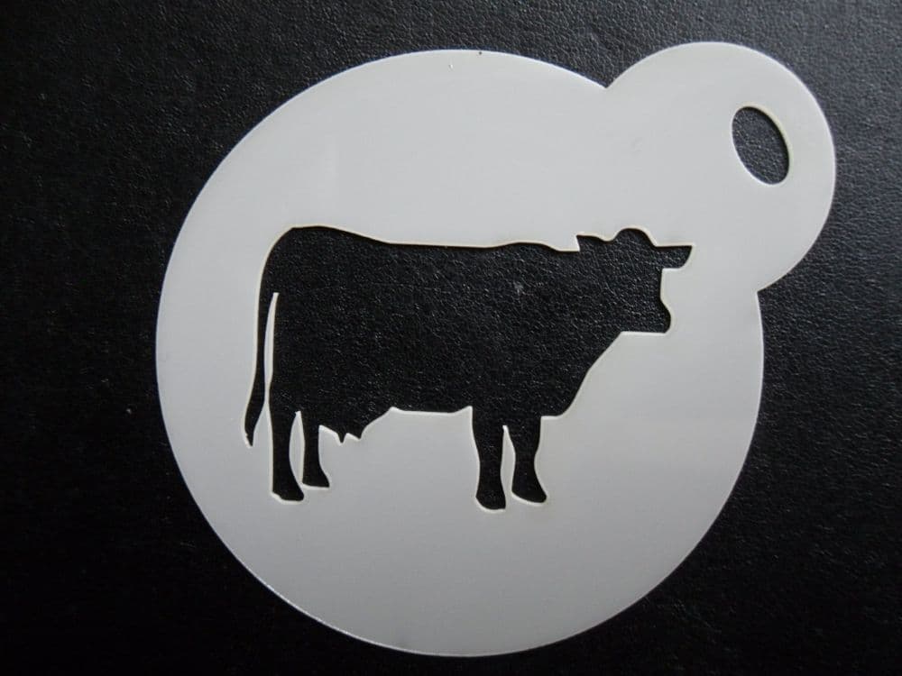 60mm cow stencil