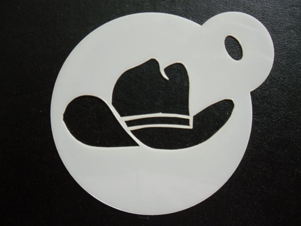 60mm cowboy hat stencil