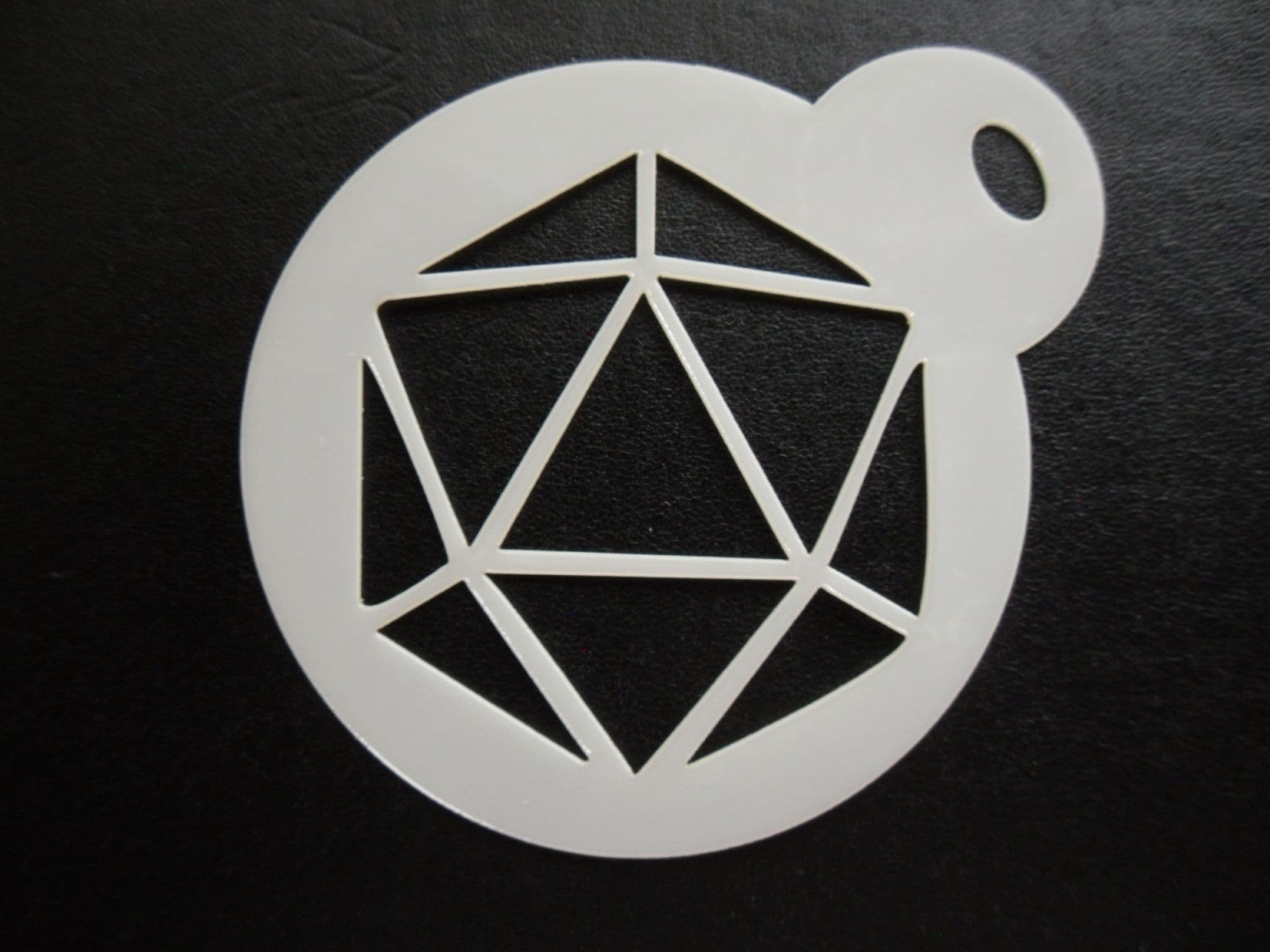 60mm dice image stencil