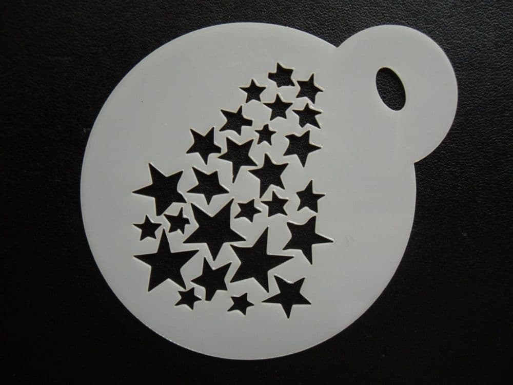 60mm fading stars stencil