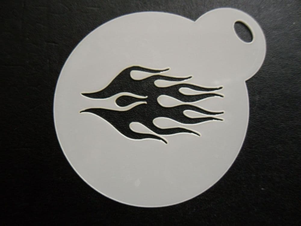 60mm flame stencil