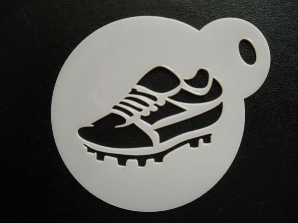 60mm football boot stencil