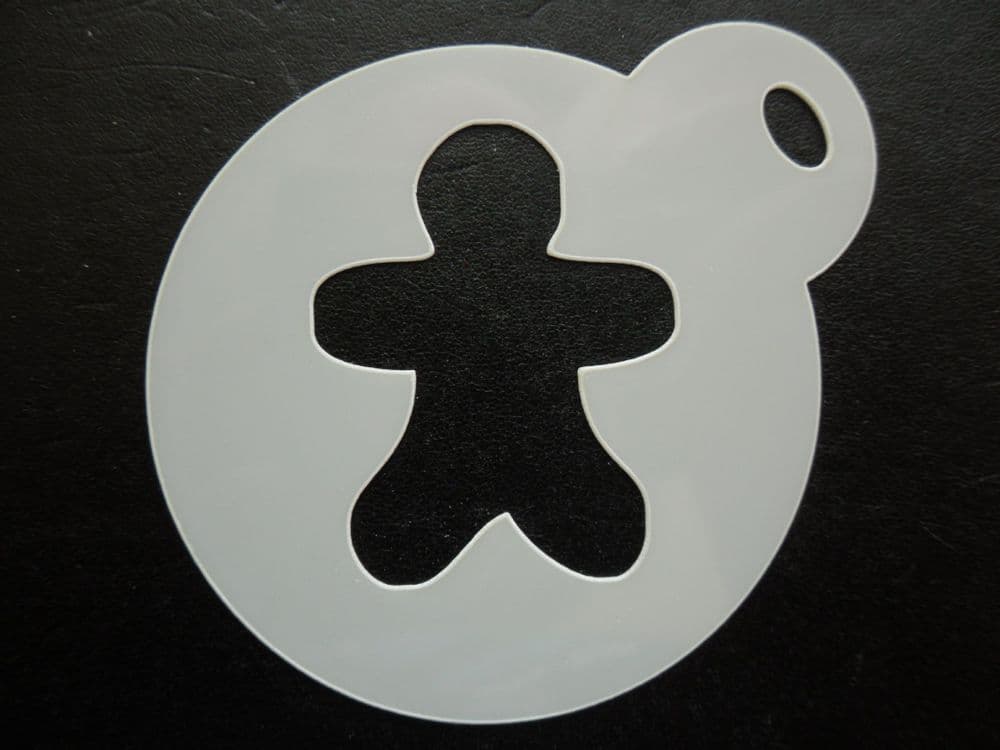 60mm gingerbread man stencil