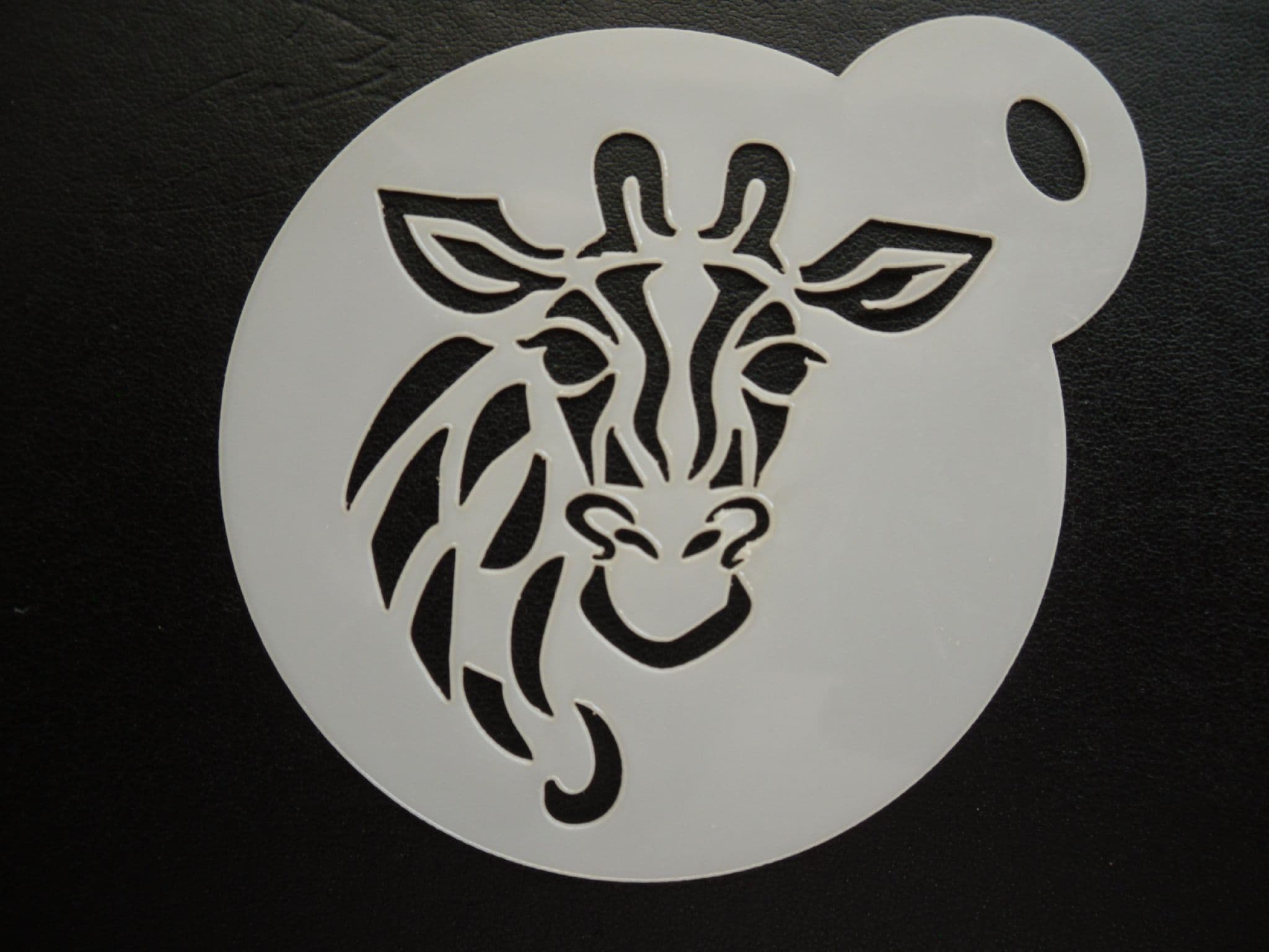 60mm giraffe head stencil