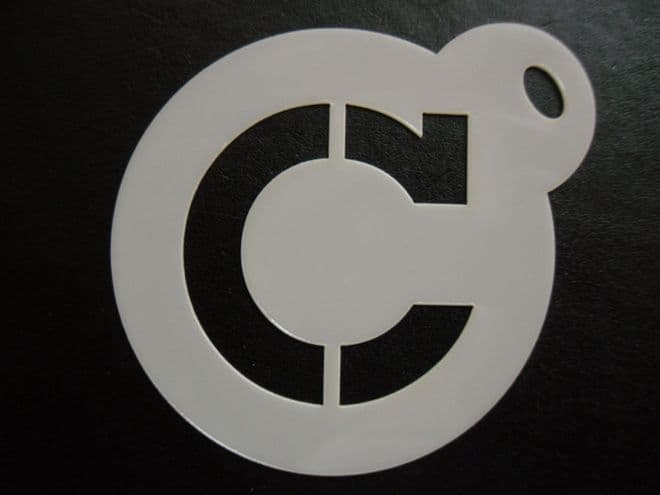 60mm letter C stencil