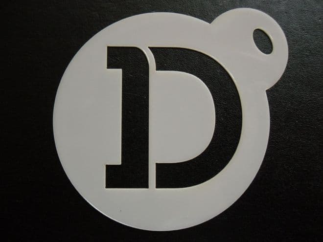 60mm letter D new stencil
