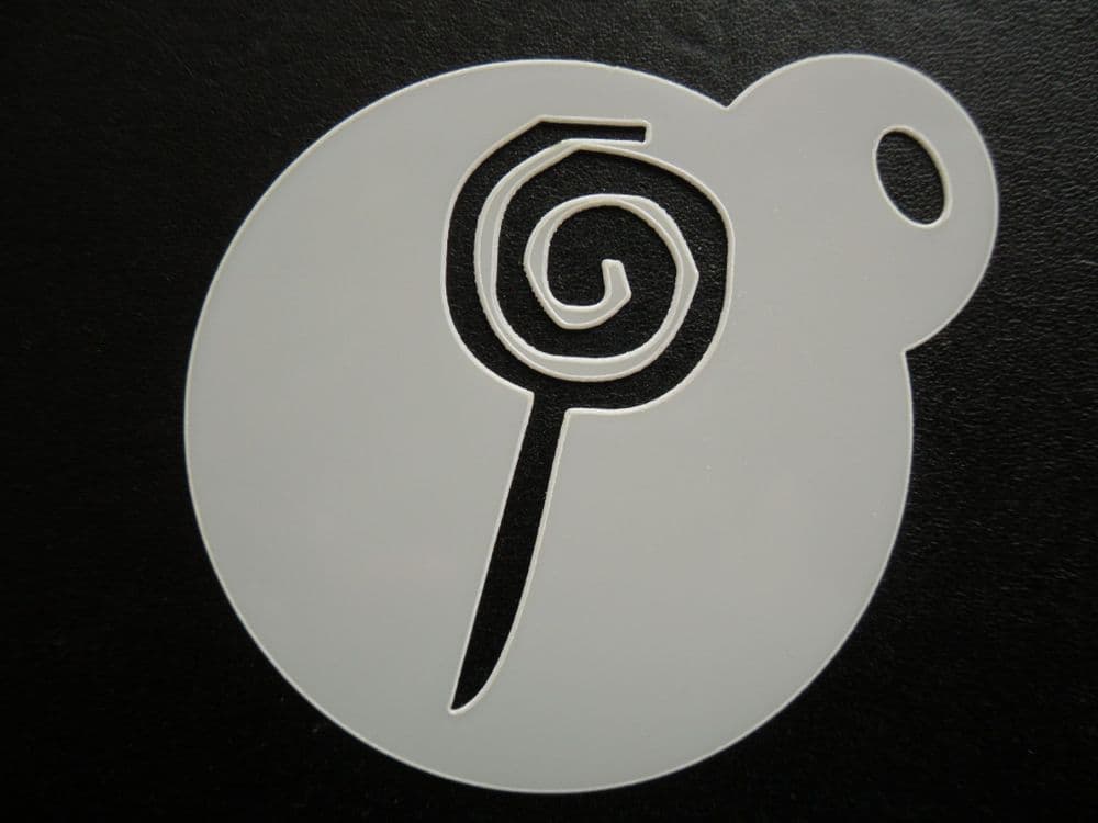 60mm lollipop stencil