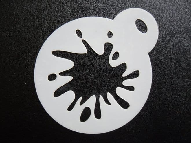 60mm paint splash stencil