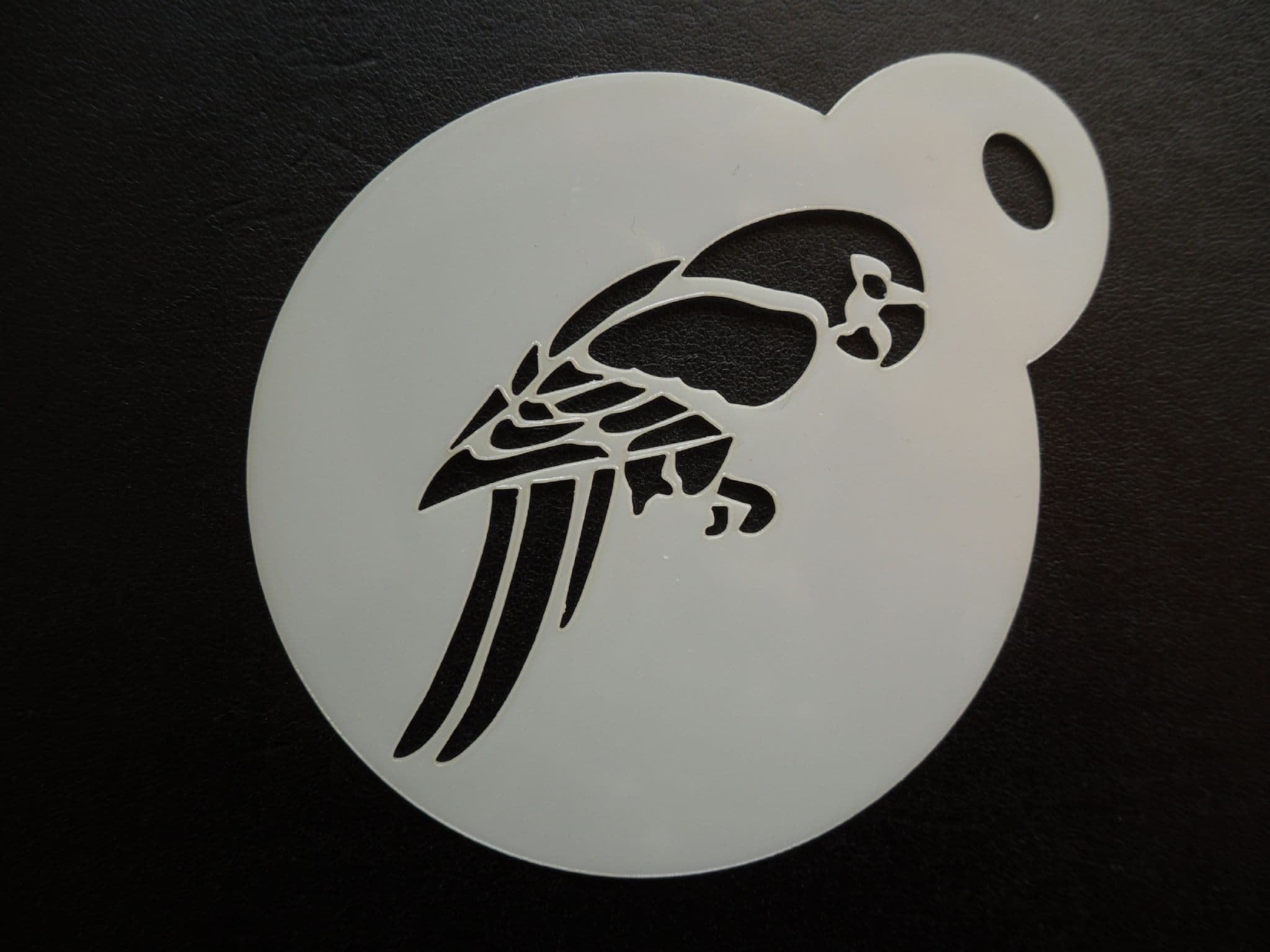 60mm parrot stencil