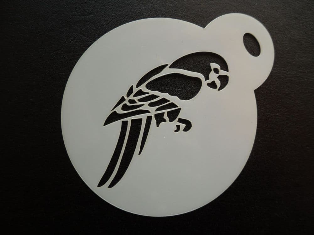 60mm parrot stencil