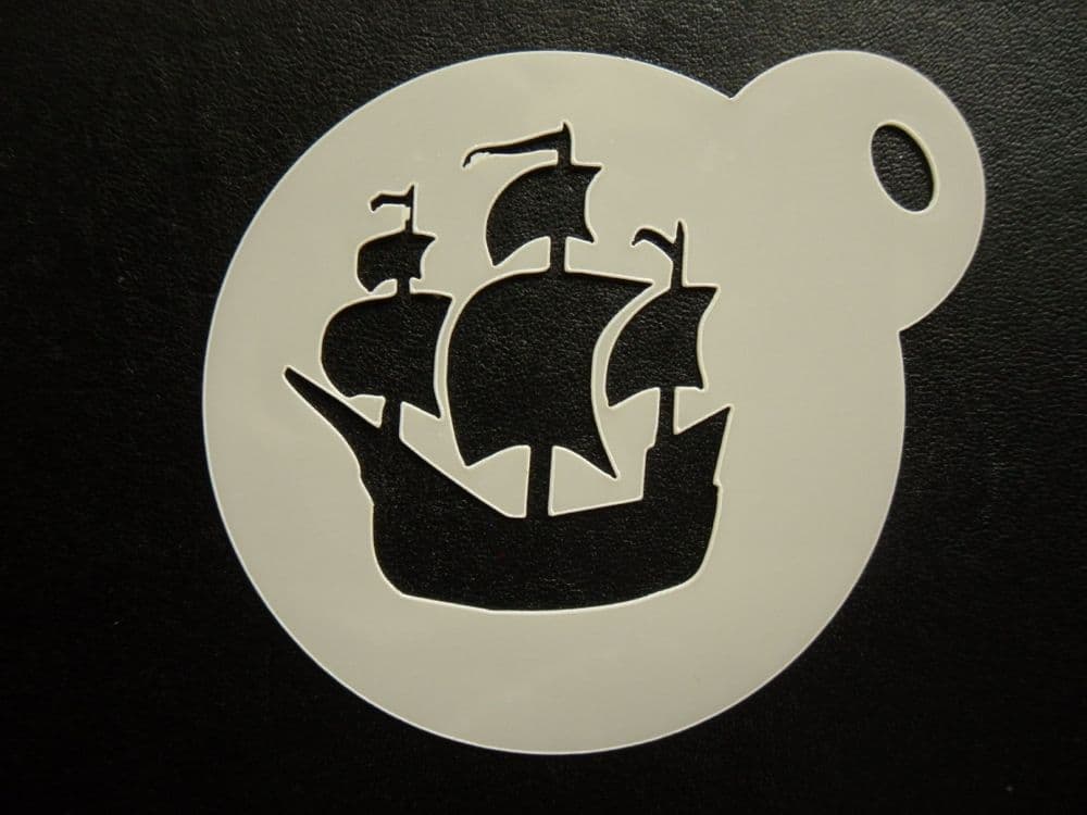 60mm pirate ship stencil