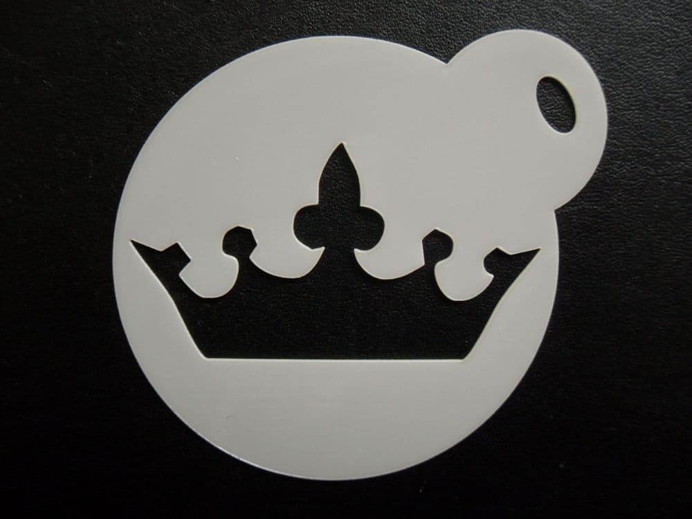 60mm princess crown stencil