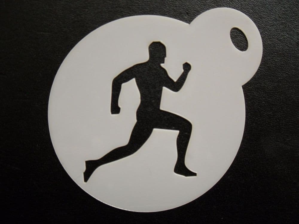 60mm running man stencil