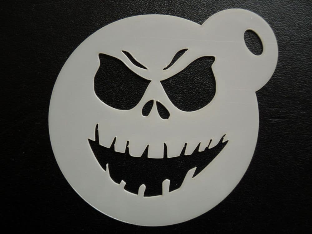 60mm scary face stencil
