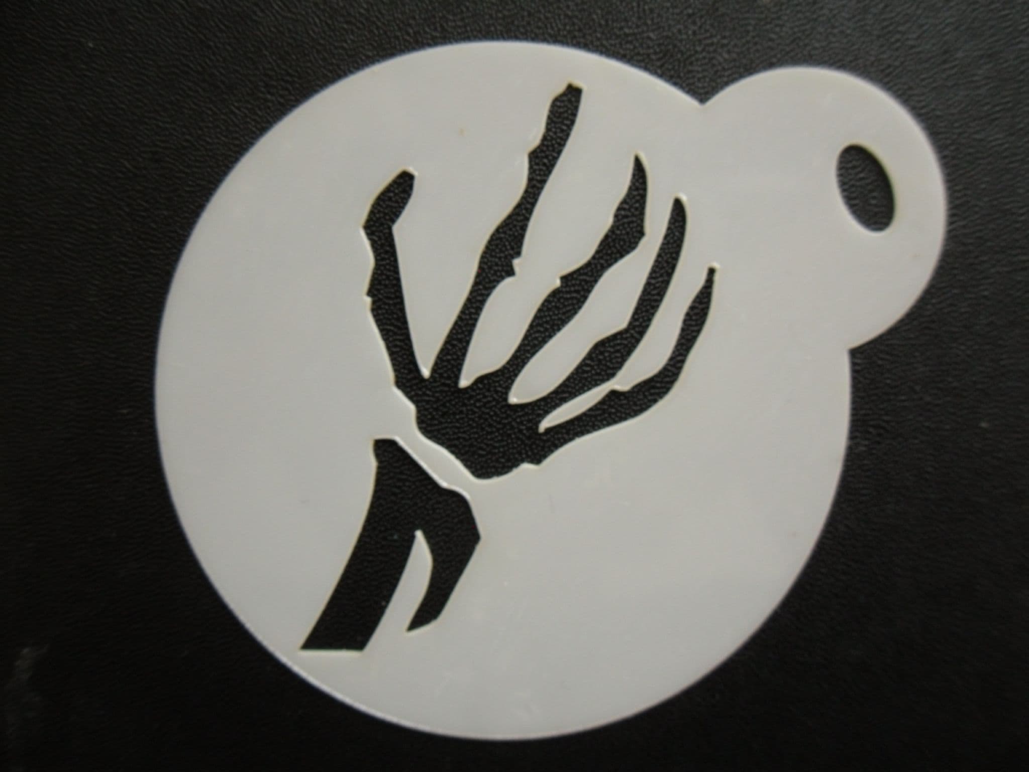 60mm skeleton hand stencil