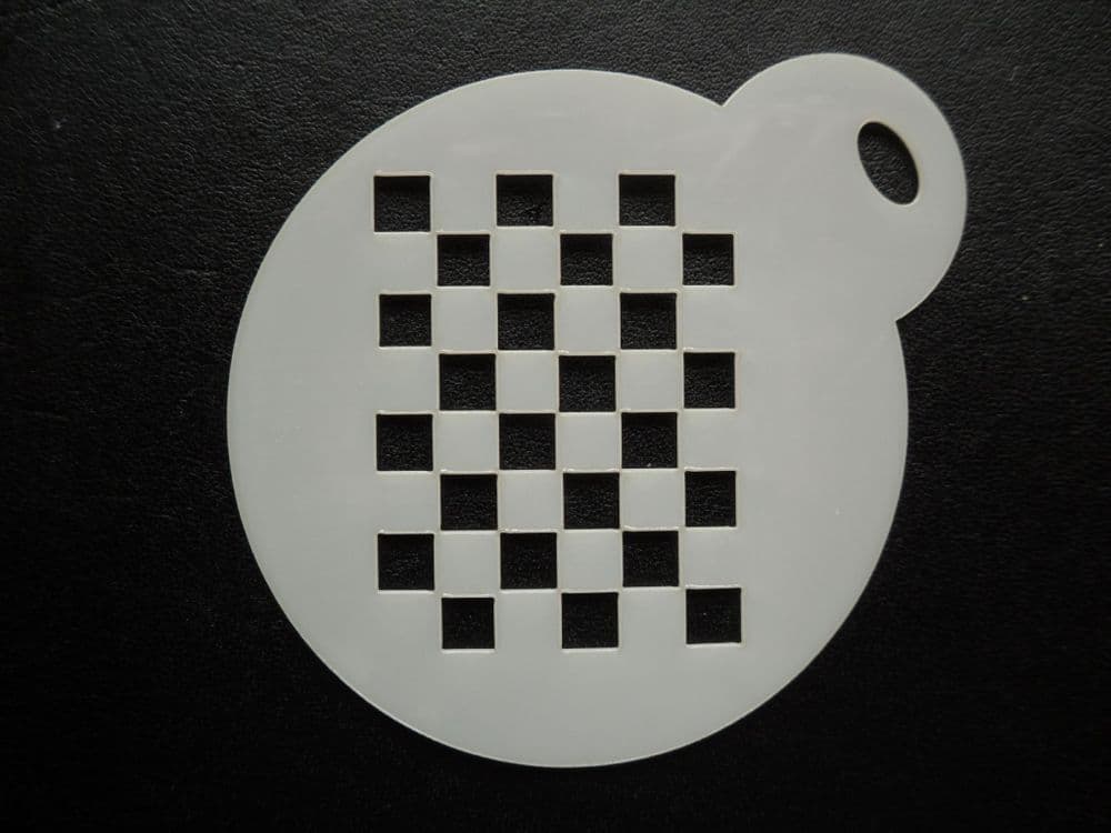 60mm squares pattern stencil