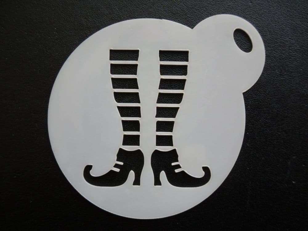 60mm witch legs stencil