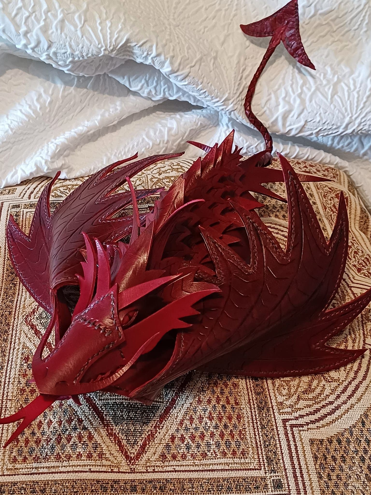 Leather Dragon arm bracer