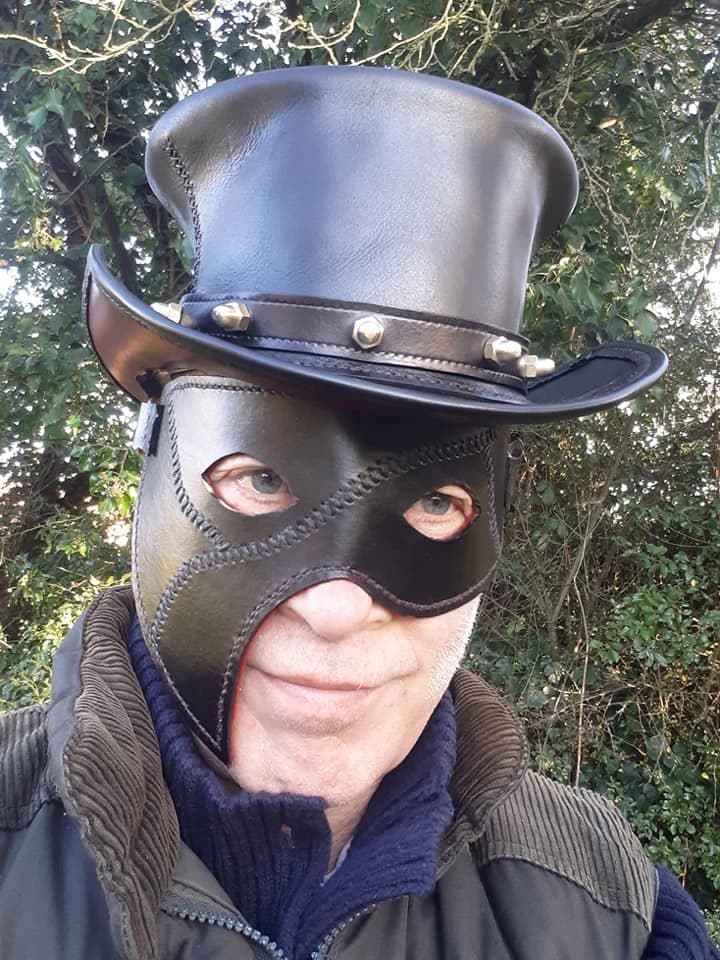 Scar face mask in black