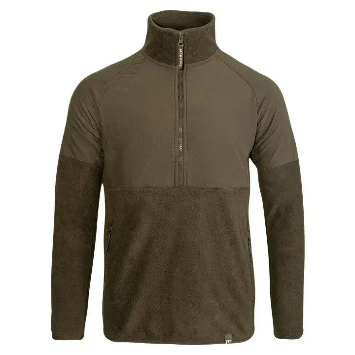 Jack Pyke Bleasdale Half Zip Fleece Top Dark Olive