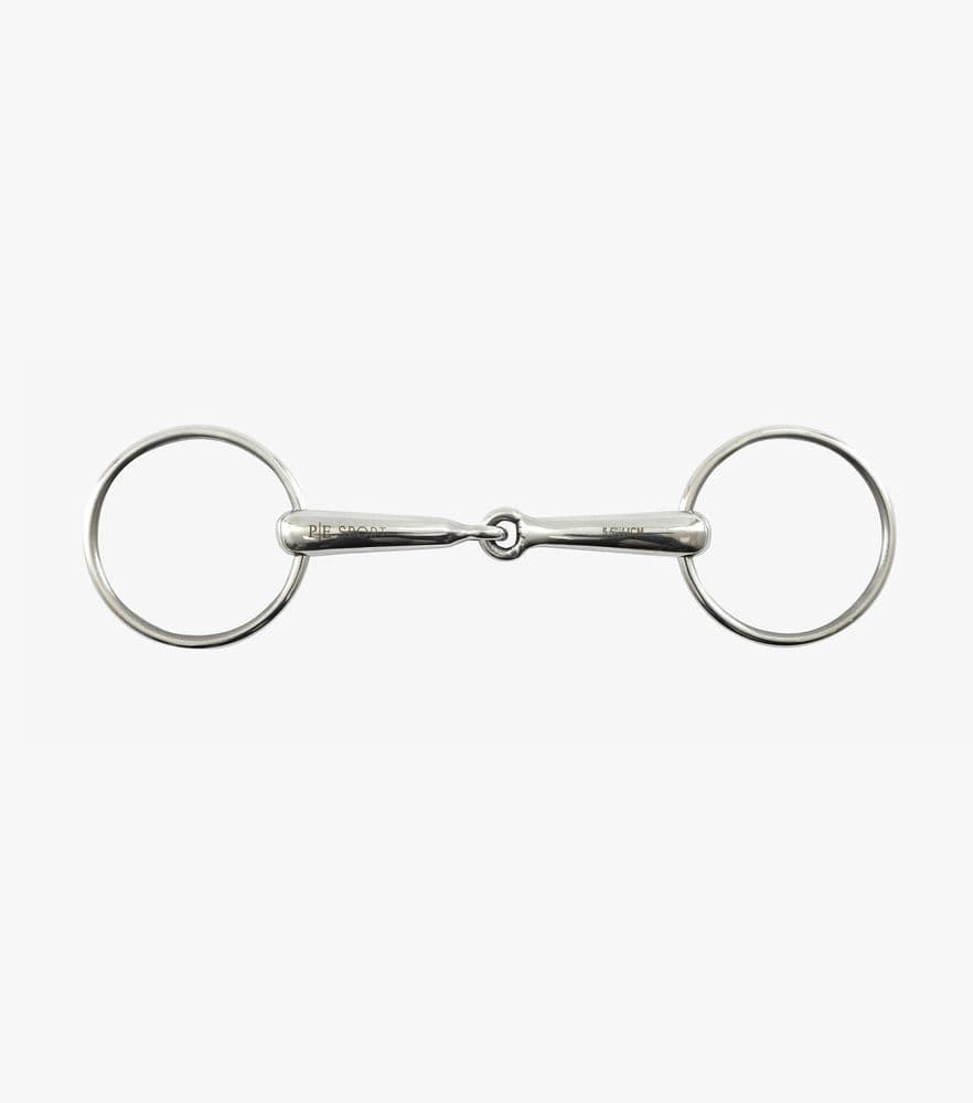Premier Equine Hollow Mouth Race Snaffle - 75mm Rings - Saddlemasters