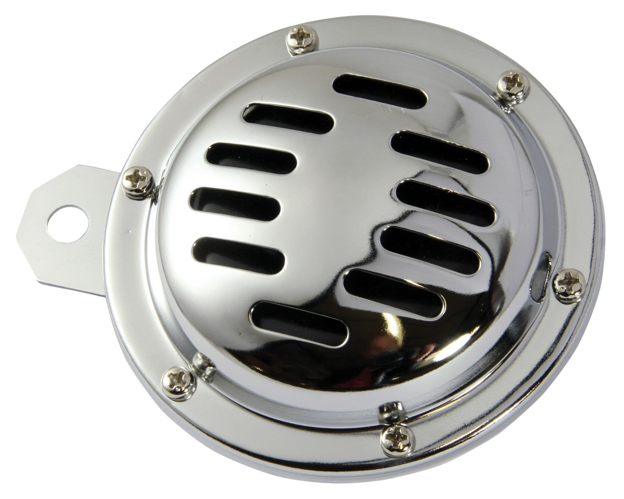 12 Volt Motorcycle Horn - Chrome Slitted Design