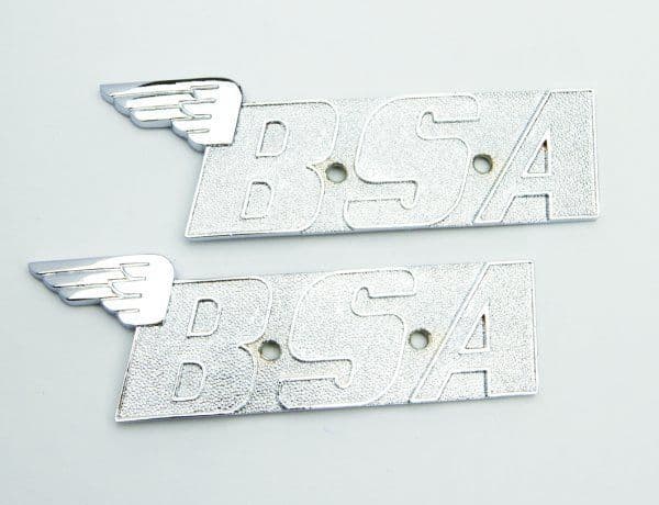 BSA Oil in Frame Fuel Tank Badges & x28;pair& x29;