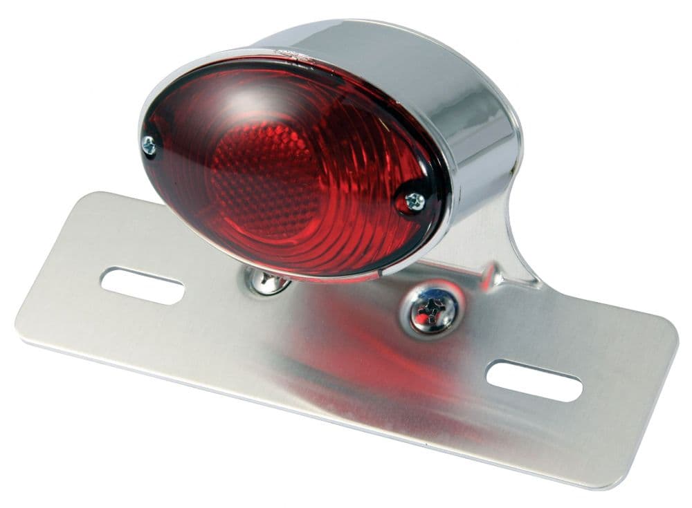 Motorcycle Universal Single Cat-Eye Rear/Brake Light Unit