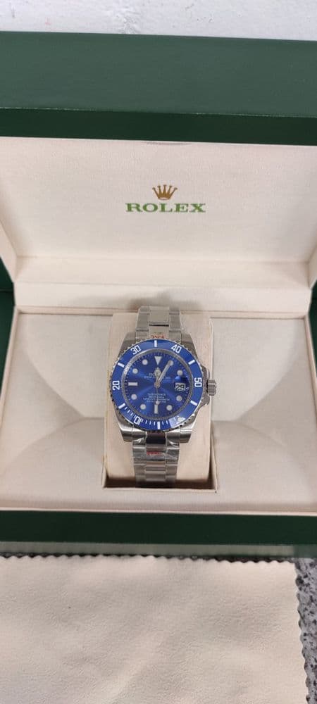 AAA Rolex Blue Submariner Date "Smurf" 40MM Stainless Steel