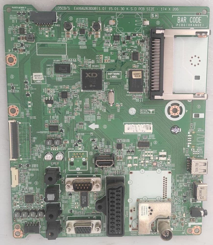EAX66263008 1 0 - EBT63974702 - Main Board - LG
