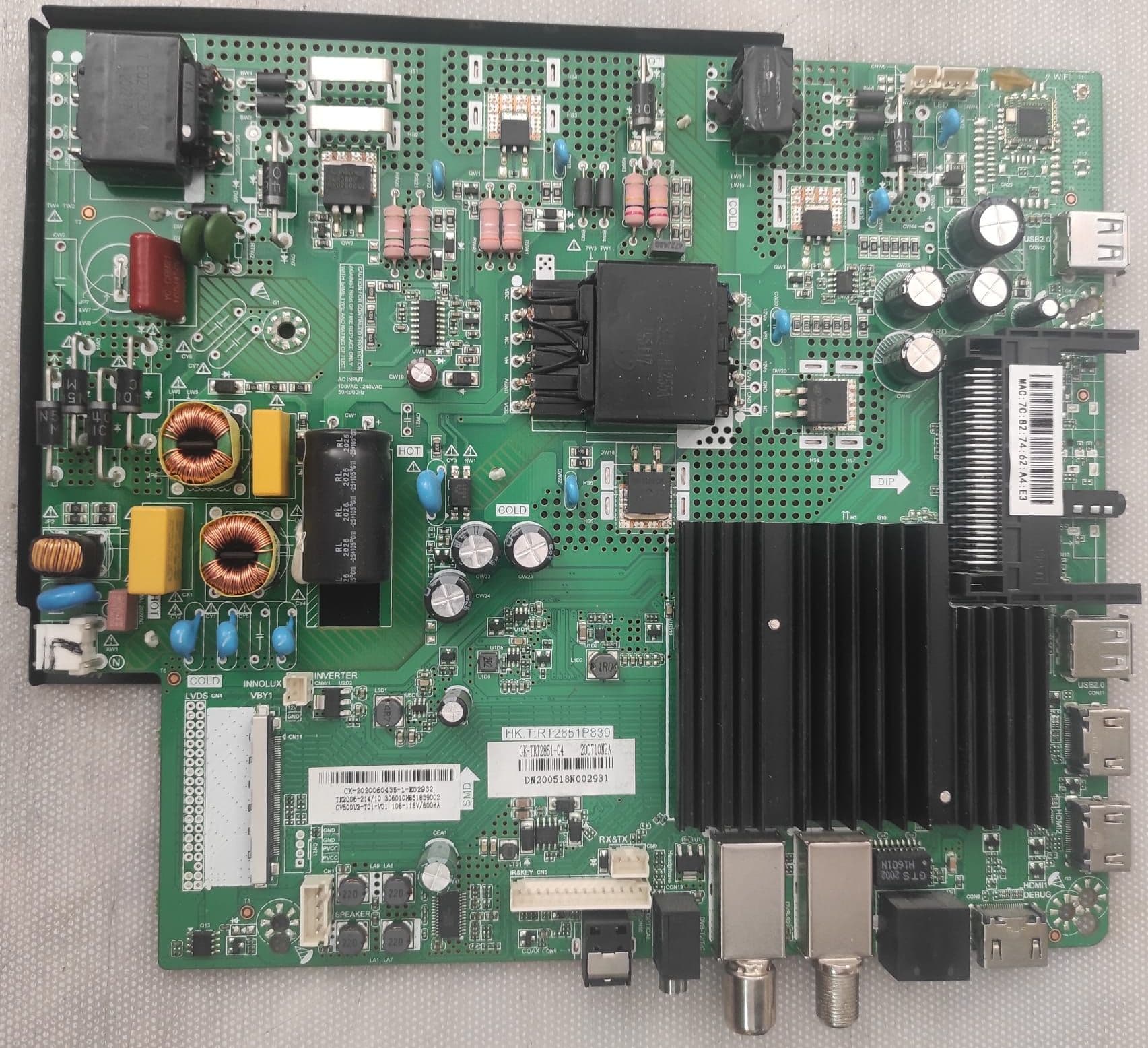 HK T RT2851P839 - Main Board - TD Systems - K50DLX11US