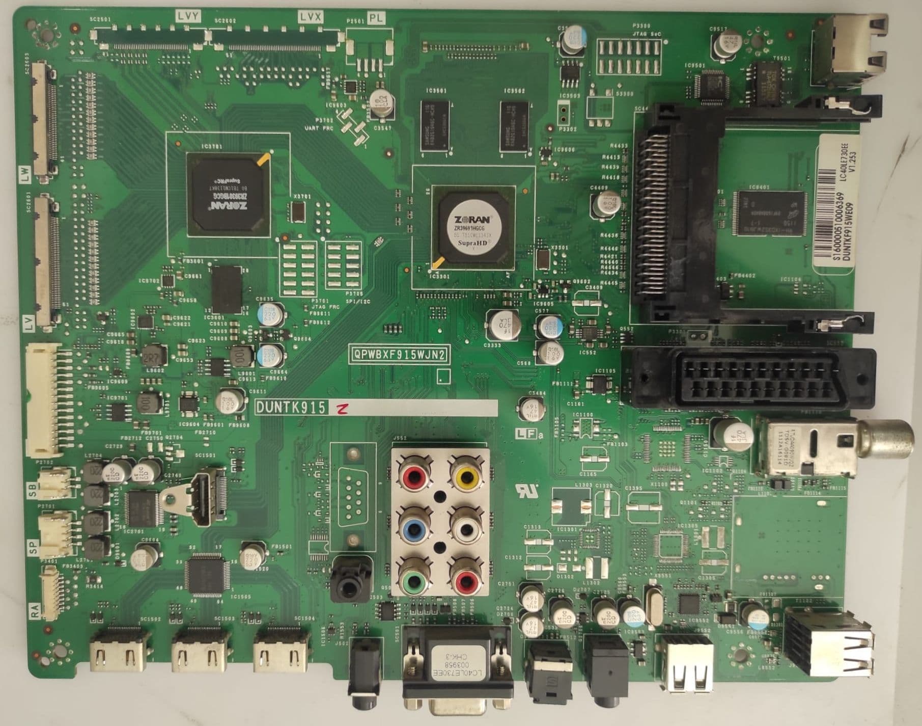 QPWBXF915WJN2 - DUNTK915 - Main Board - SHARP